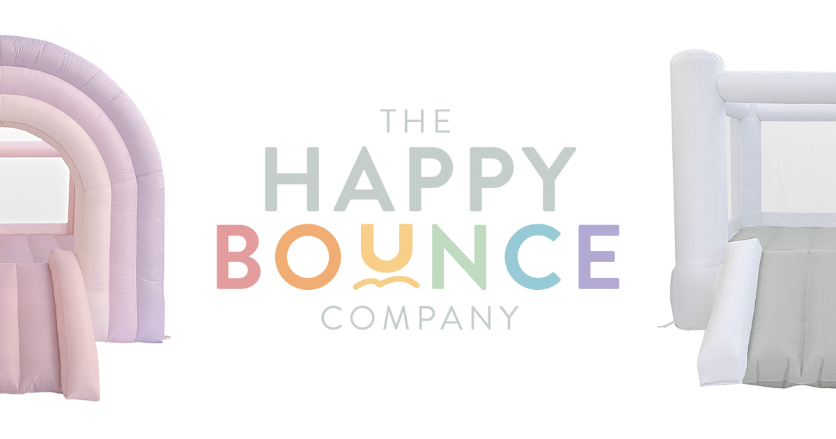 The Happy Bounce Company - modern, pastel, home use bounce houses